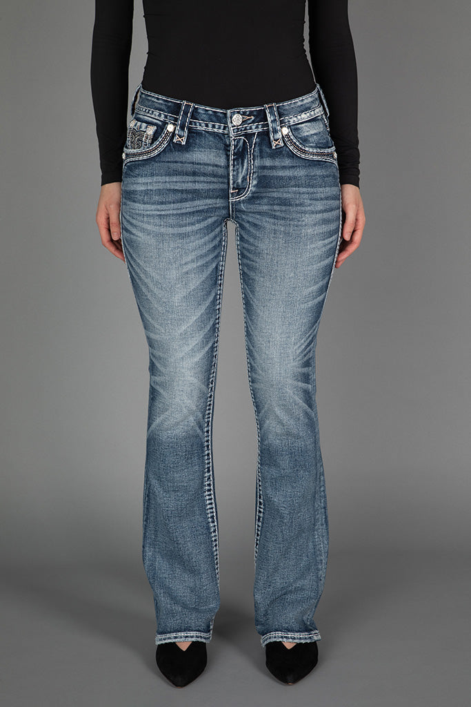 Endive Bootcut Jeans | Medium Wash | Rock Revival