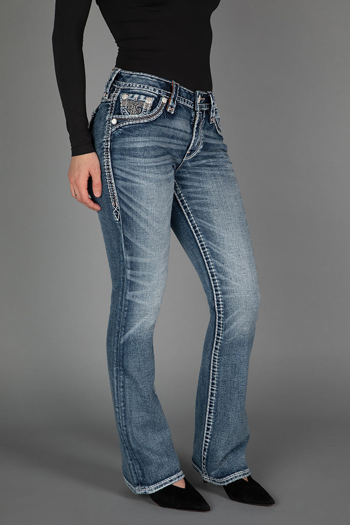 Endive Bootcut Jeans | Medium Wash | Rock Revival