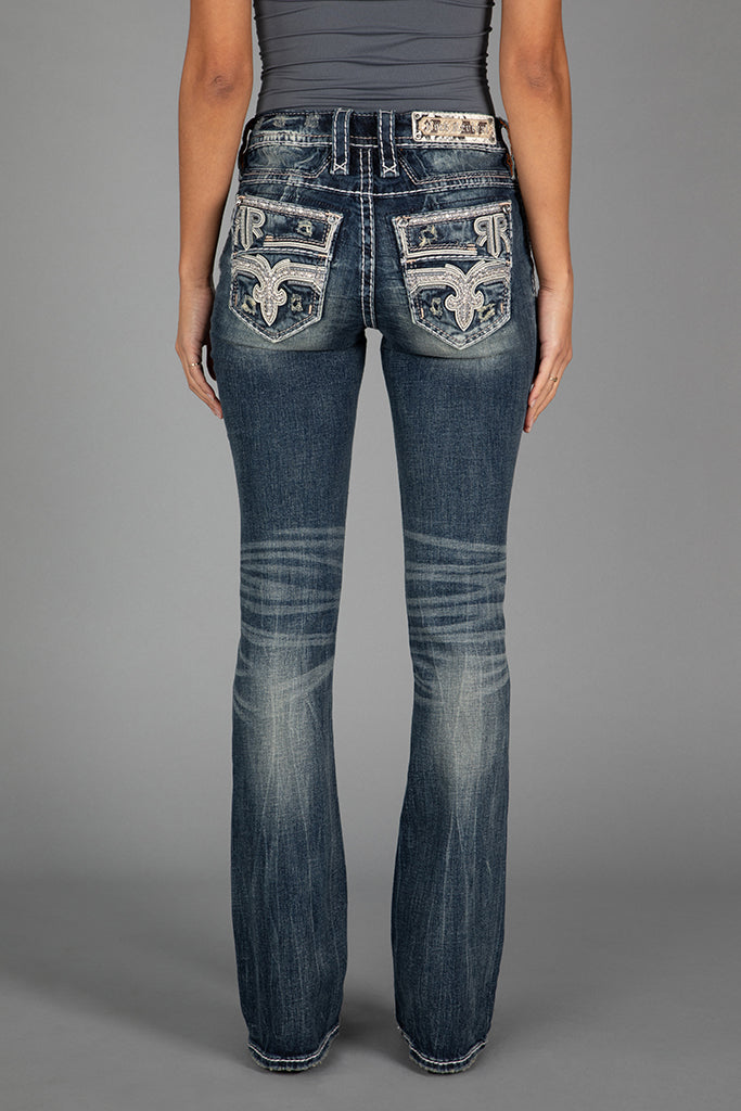 Leila Bootcut Jeans | Dark Wash | Rock Revival