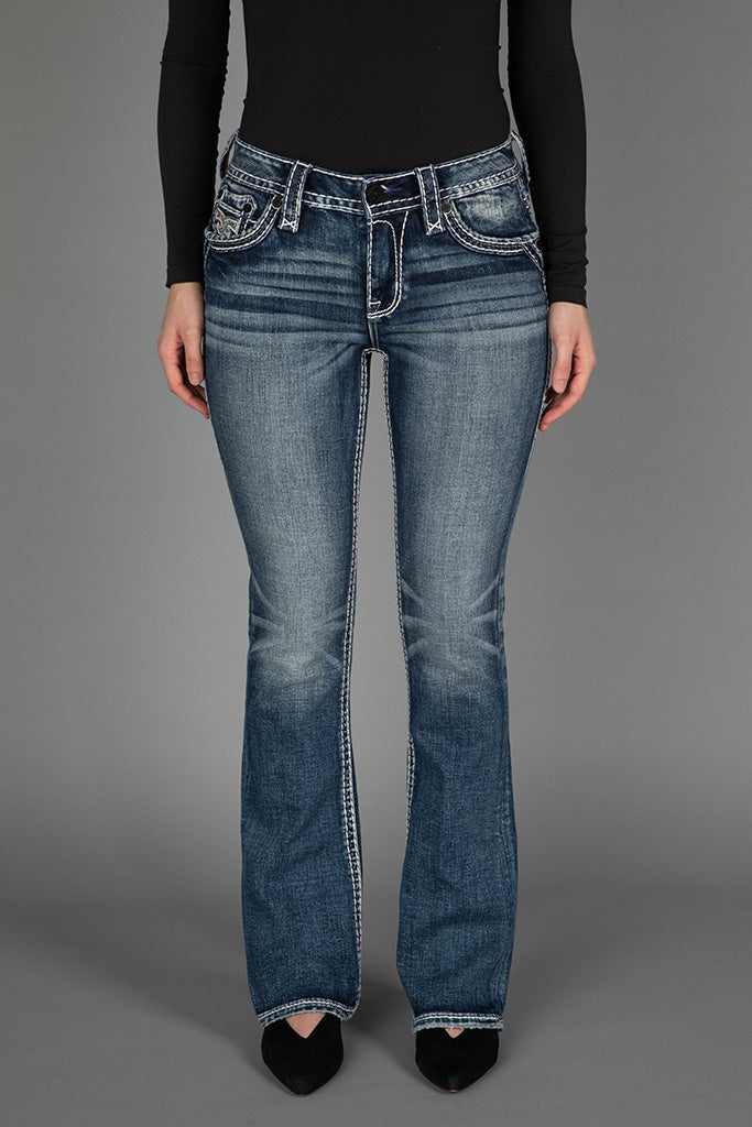 Haley Bootcut Jeans | Medium Wash | Rock Revival