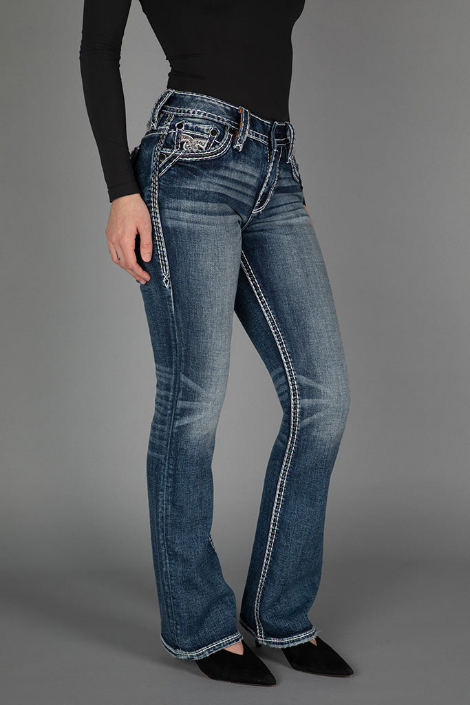 Haley Bootcut Jeans | Medium Wash | Rock Revival