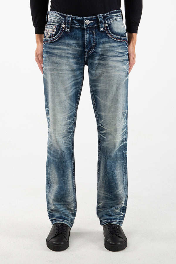 Calix Straight Jeans | Dark Wash | Rock Revival