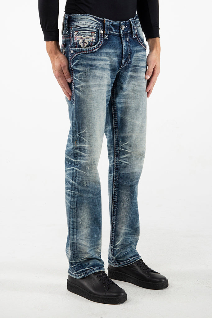 Calix Straight Jeans | Dark Wash | Rock Revival