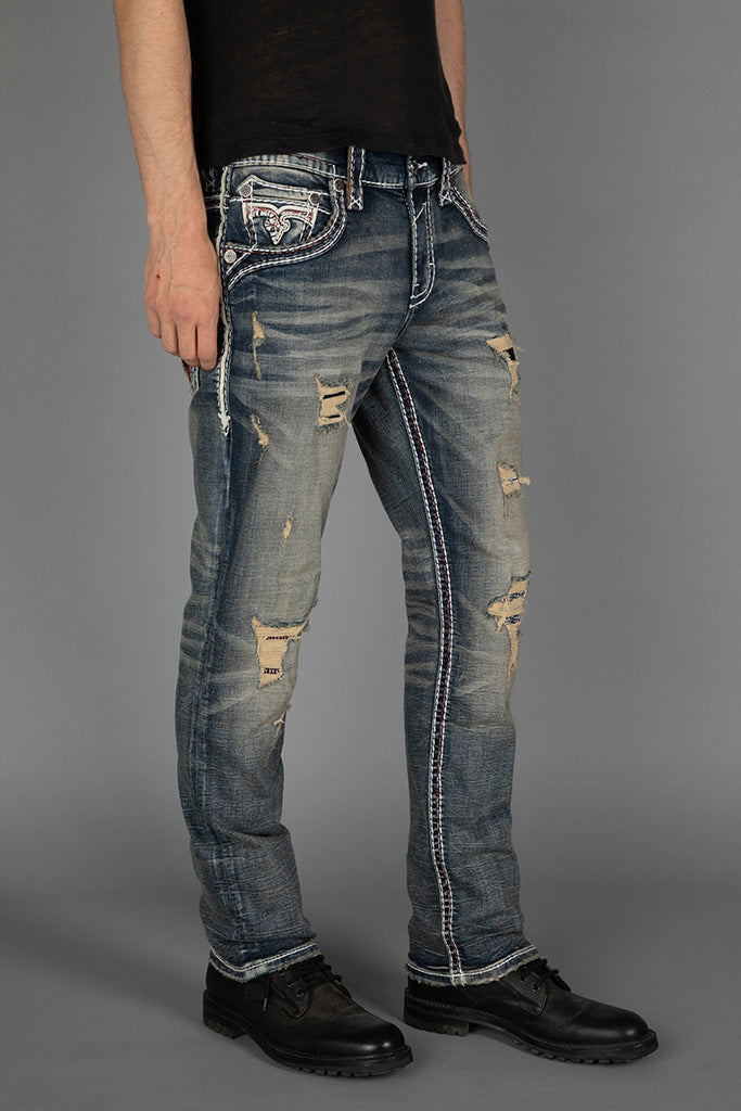Bert Alt Straight Jeans | Medium Wash | Rock Revival