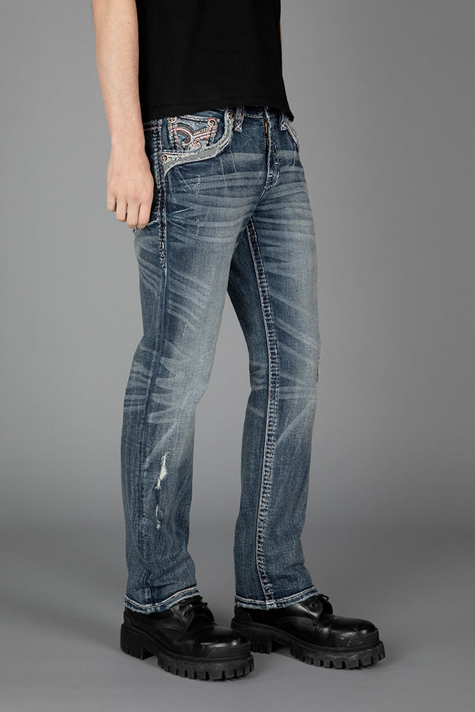 Leon Straight Jeans | Dark Wash | Rock Revival