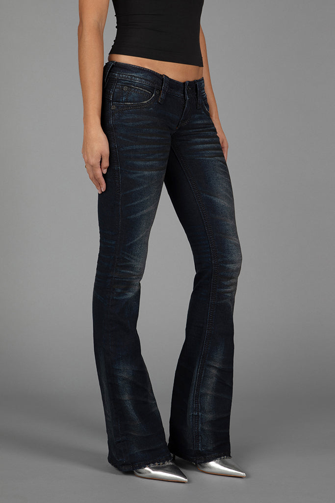 Gwen Super Low-Rise Bootcut Jeans | Dark Wash | Rock Revival