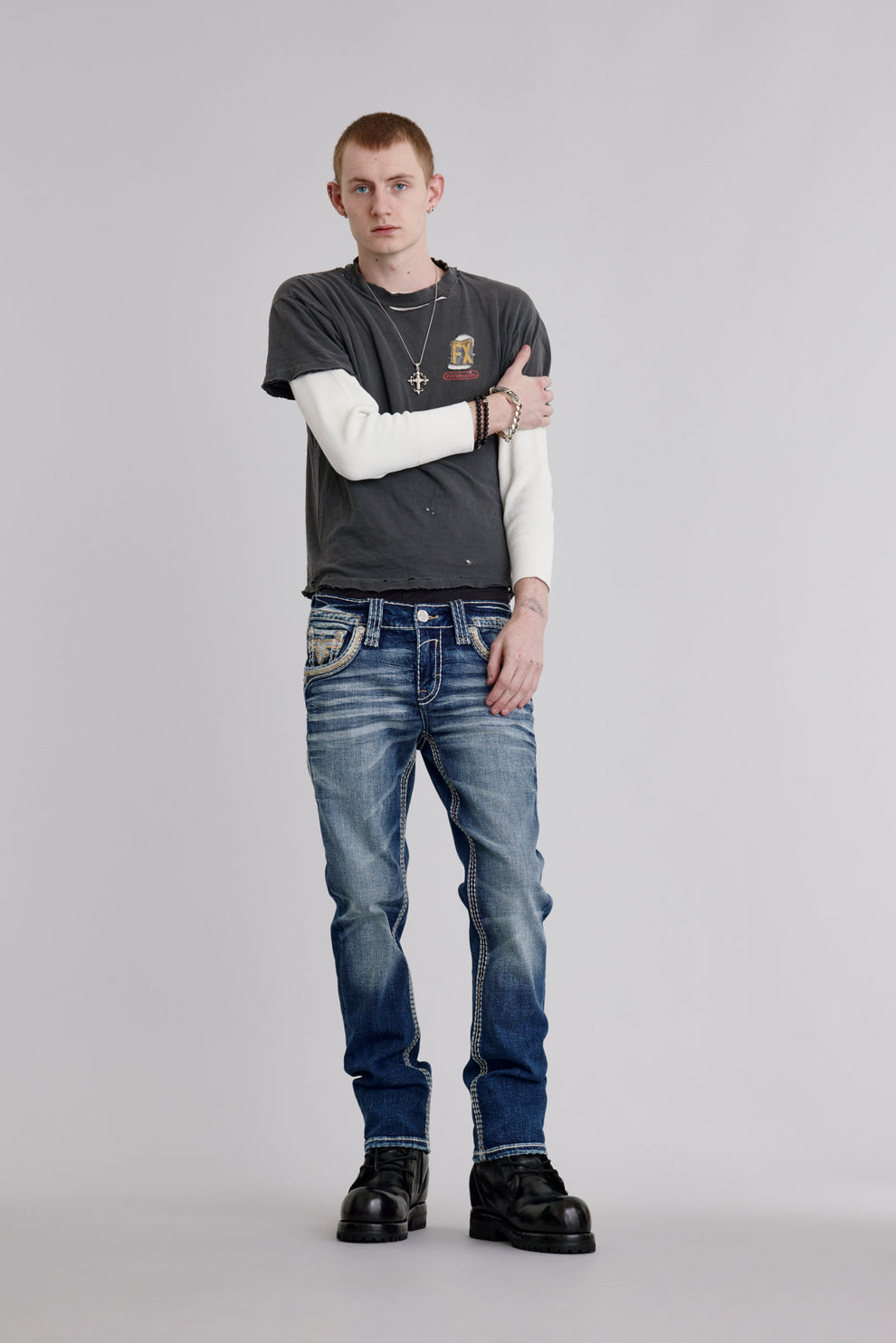 Jerret Straight Jeans | Medium Wash | Rock Revival®